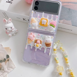 Rabbit Bunny Toast Icecream Syrup Decoden Hard Samsung Galaxy - Etsy
