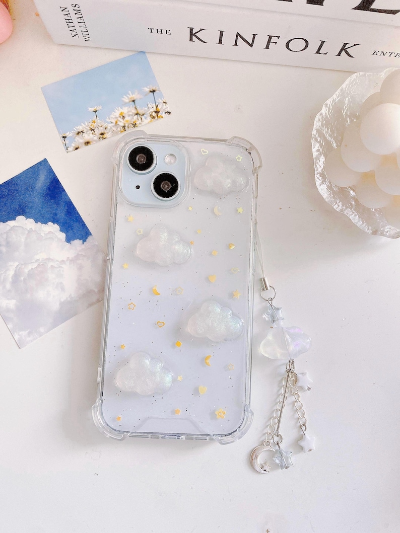 Cloud Resin iPhone Case iPhone 17/16/15/14/13/12/11 Galaxy S25/S24/S23 ...