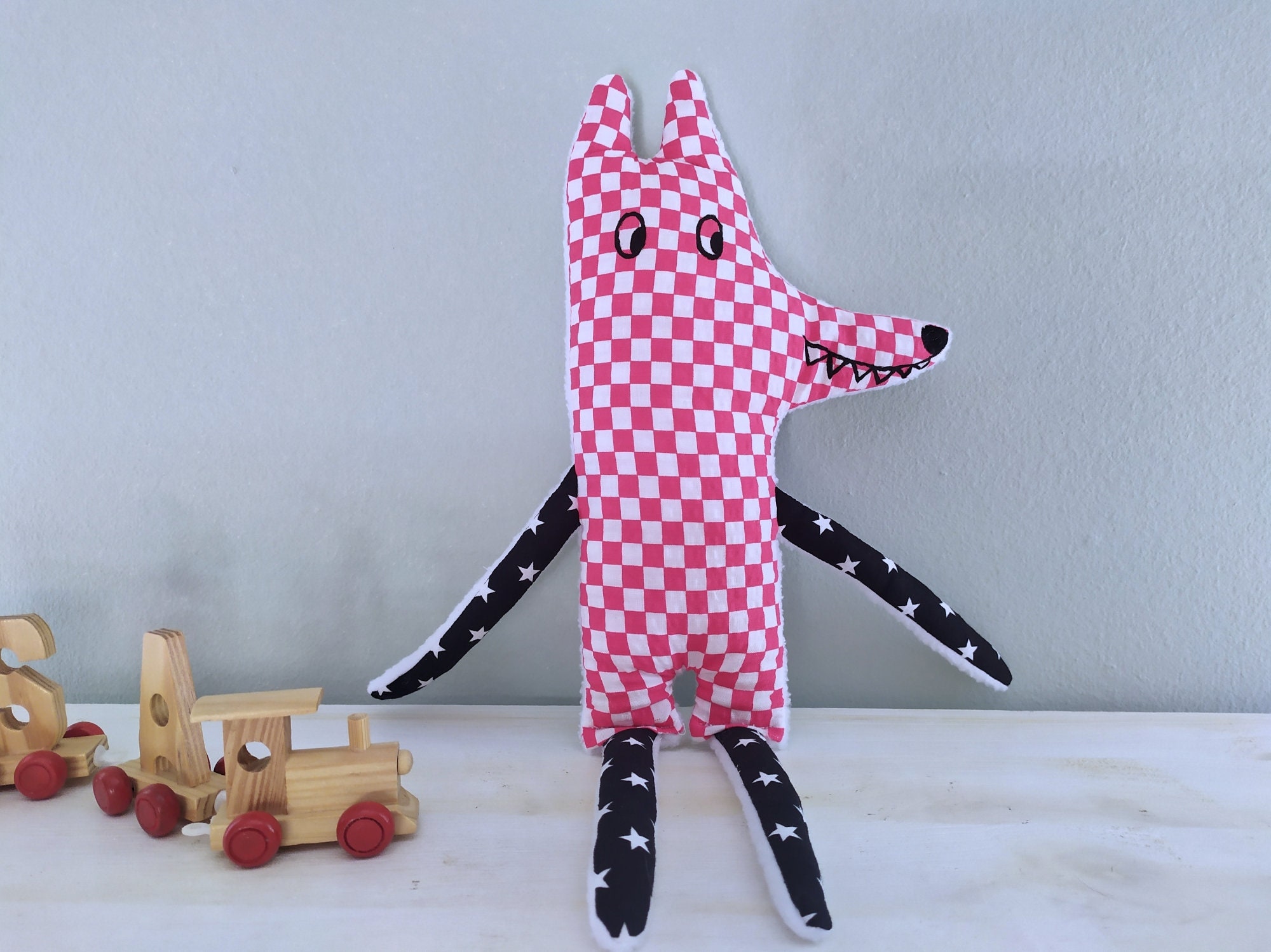 Kids Animal Rag Doll Wolf Stuffed Animal Toy Nursery | Etsy