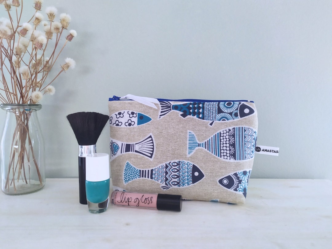 Fish Make-up Cosmetic Bag, Nautical Gifts - Etsy