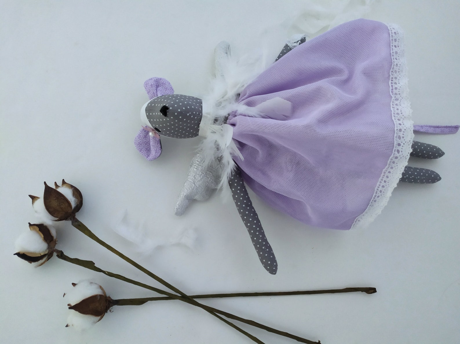 Mouse Rag Doll Cloth Doll Animal Doll for Girls | Etsy