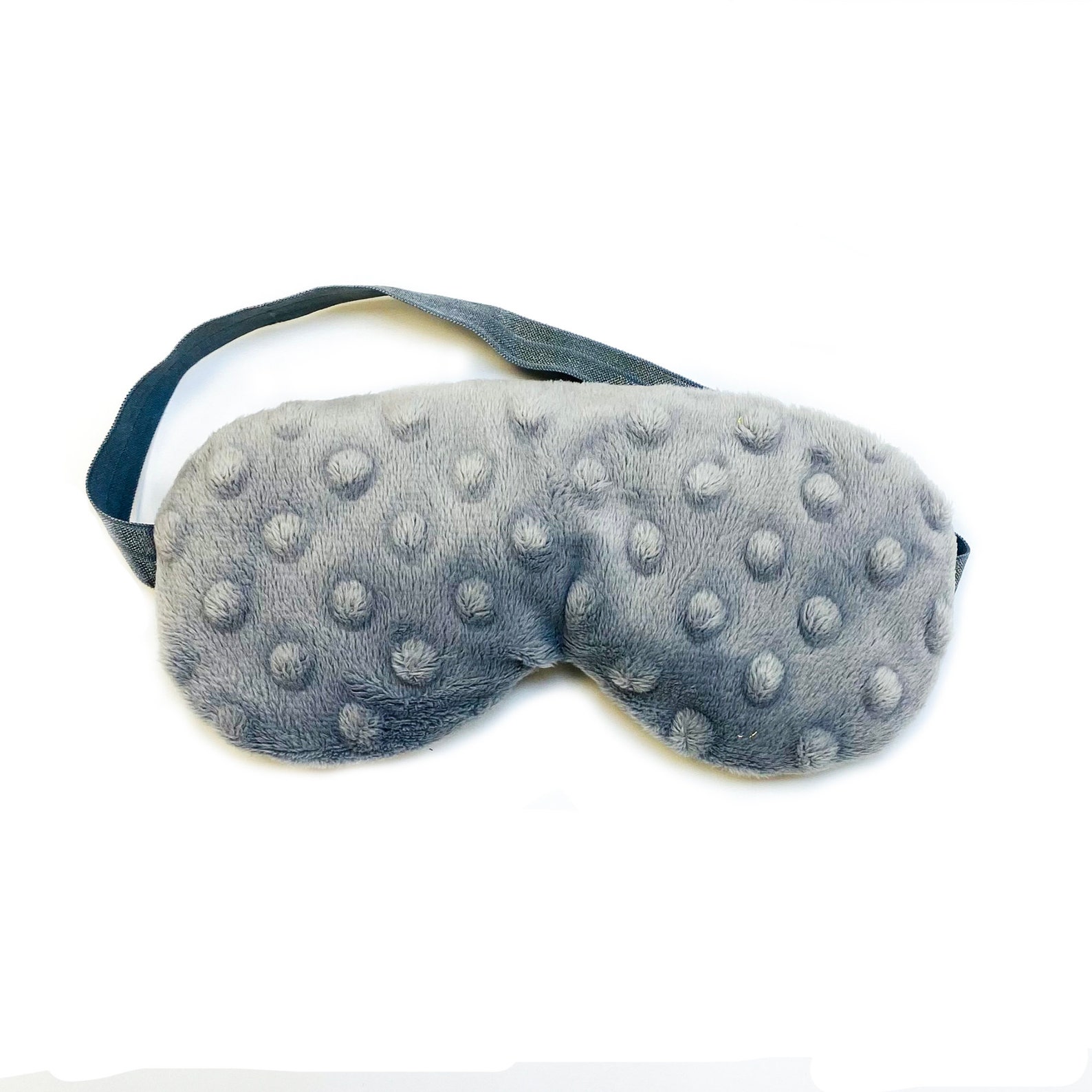Grey Minky Sleep Mask Sleeping Eye Mask Fluffy Eye Mask | Etsy