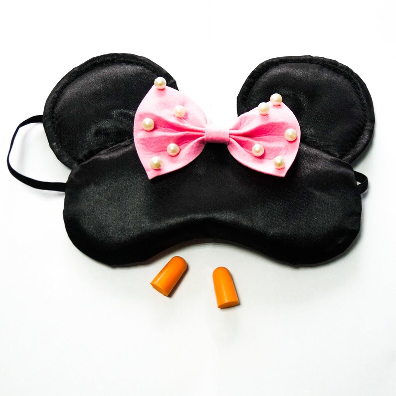 Minnie Mouse Sleep Mask. Beads Eye Mask. 100% Silk Sleeping | Etsy