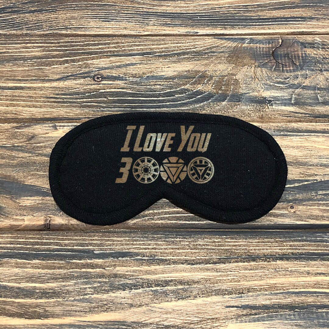 Avengers Sleep Mask. Inspired by Iron Man Movie Eye Mask. I Love You ...