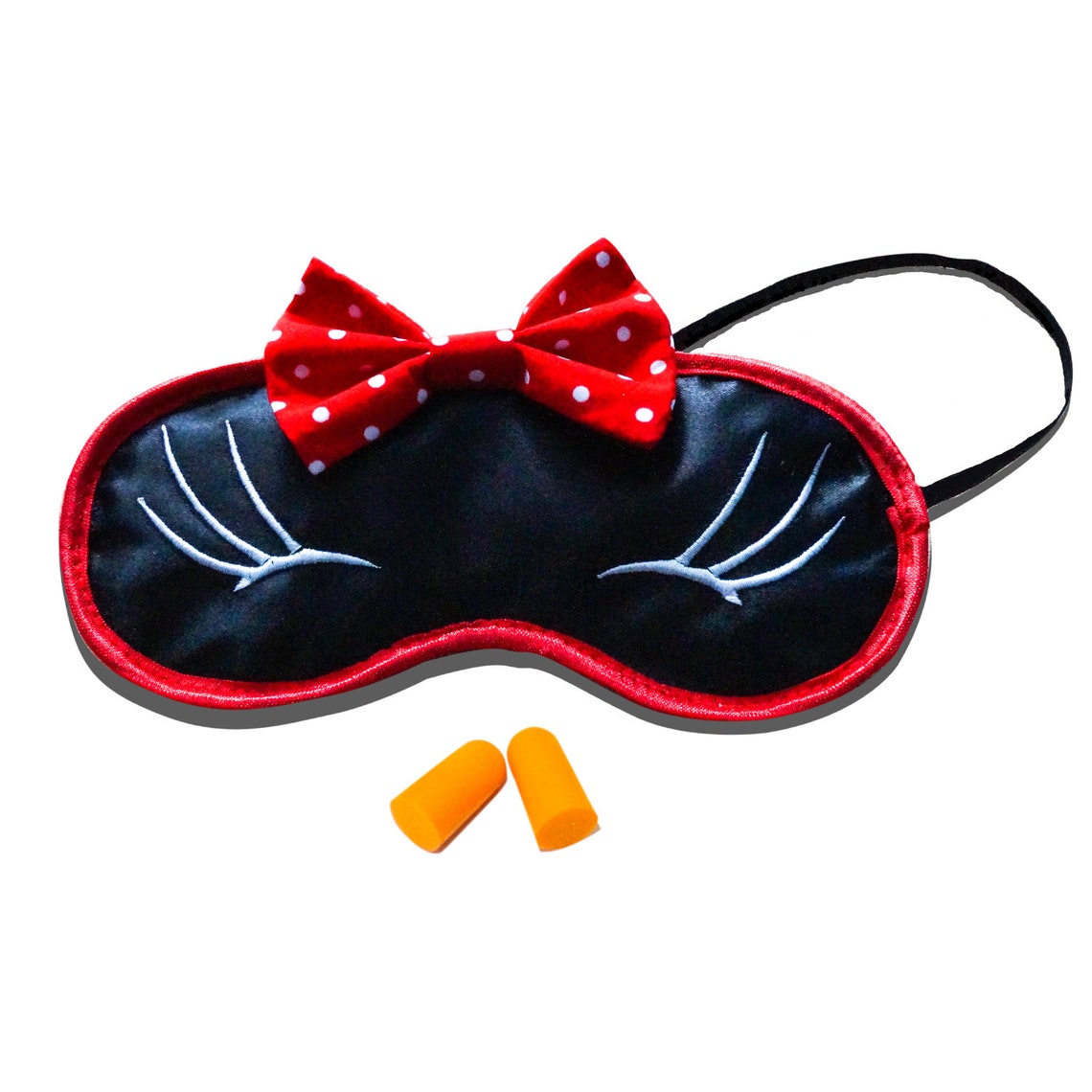 Minnie Mouse Eyelashes Mask. Minnie Mouse Sleep Mask. 100% | Etsy