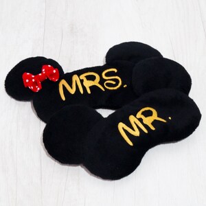 Mickey and Minnie Mouse Sleeping Masks, Mr and Mrs Sleep Masks, Wedding ...