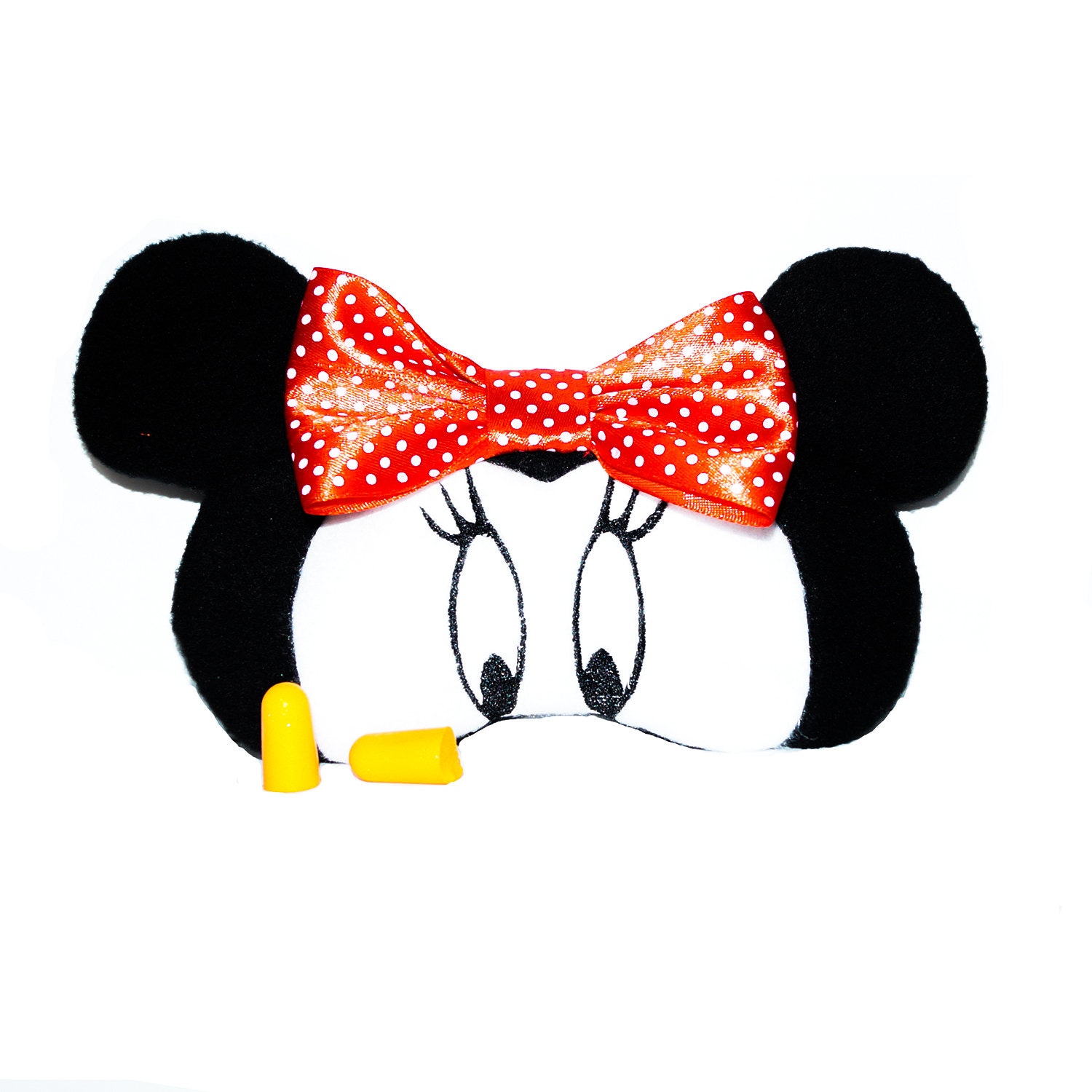 Minnie Mouse Face Sleep Mask. Furry Eye Mask. Sleep Mask for | Etsy