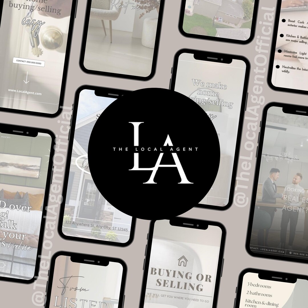 The Local Agent Reel Kit: 100 Customizable Real Estate Reels - Etsy