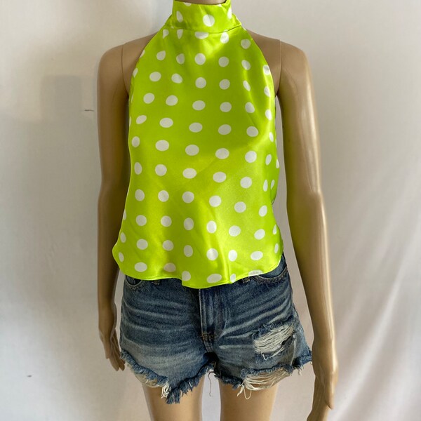 Neon Green Crop Top - Etsy