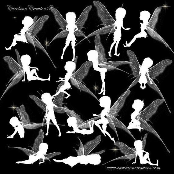 16 White Fairy Photo / Image Overlays Different Poses. PNG | Etsy