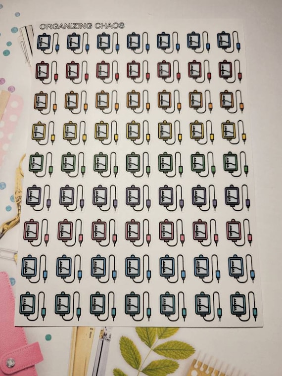 IV Infusion Planner Stickers Medical Planner Stickers - Etsy UK