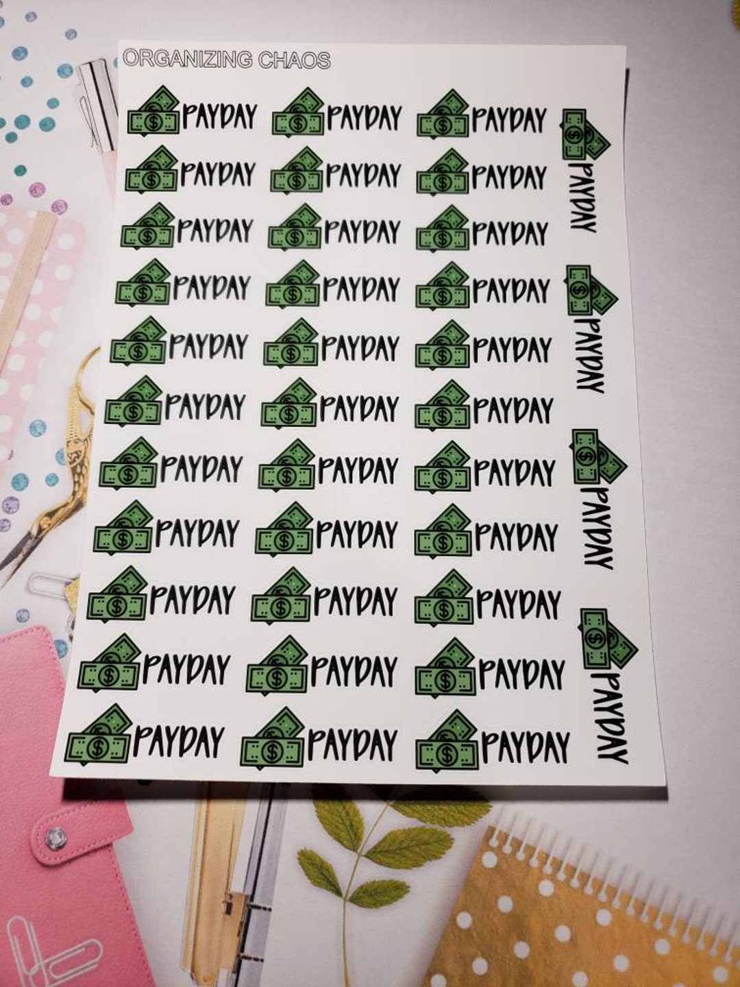Payday Planner Stickers, Dollar Bills - Etsy