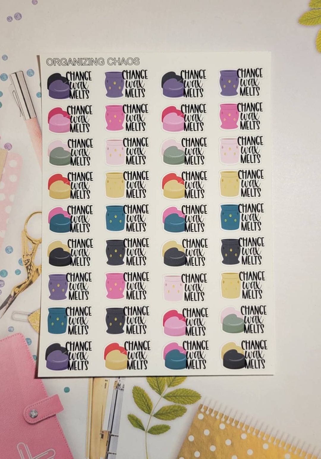 Change Wax Melts Planner Stickers - Etsy