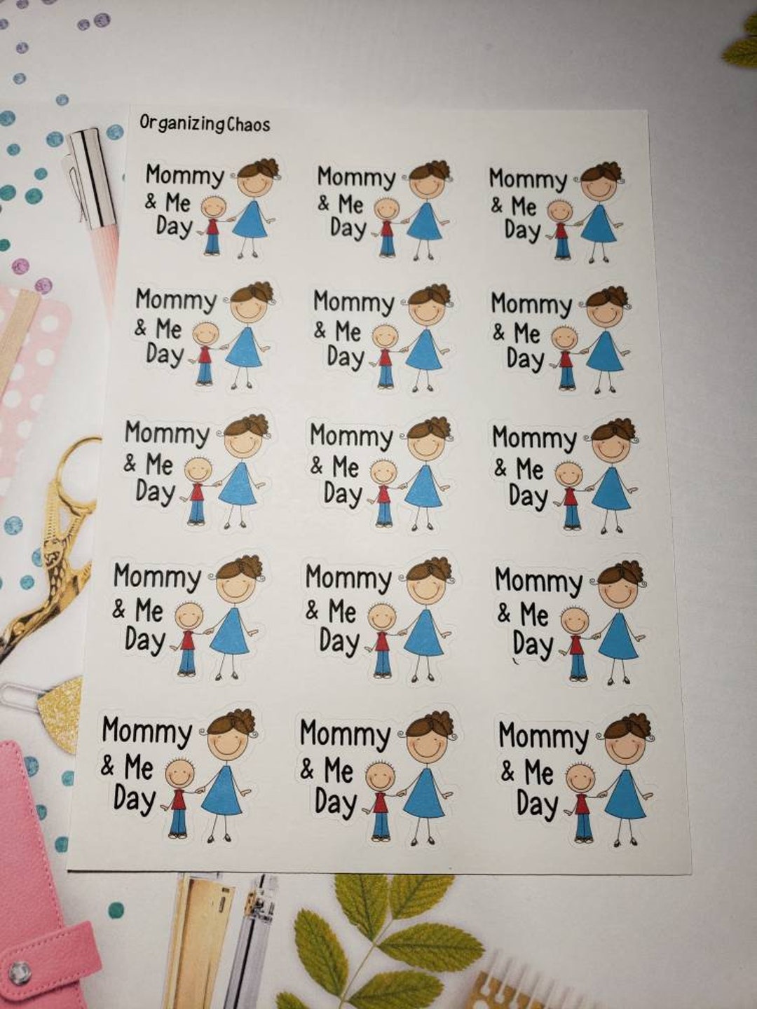 Mommy and Son Time Planner Stickers, Functional Planner Stickers, Light ...
