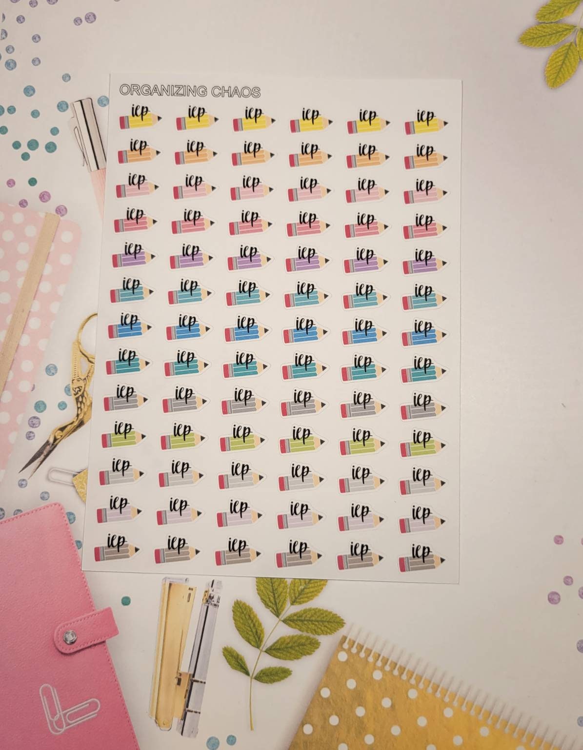 IEP Planner Stickers, School Planner Stickers - Etsy