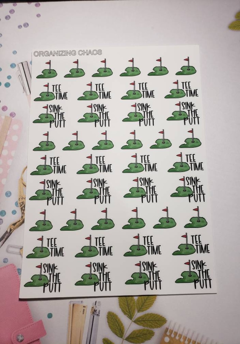 Golf Planner Stickers - Etsy