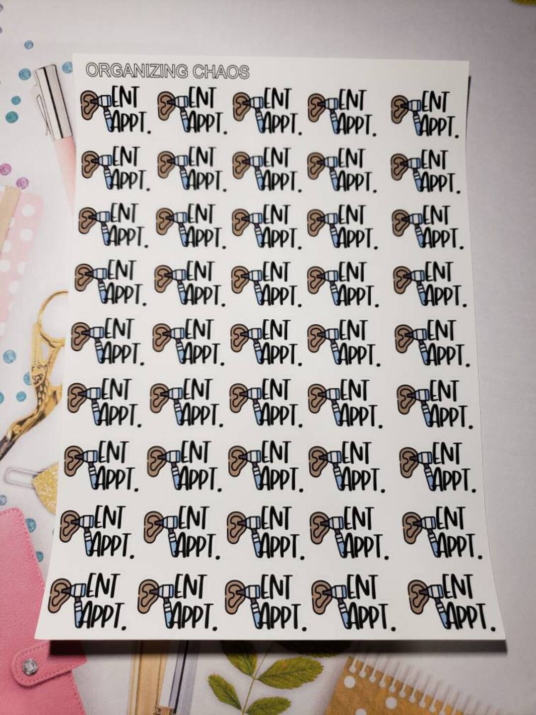 ENT Appointment Planner Stickers, Ear Nose and Throat Appointment ...