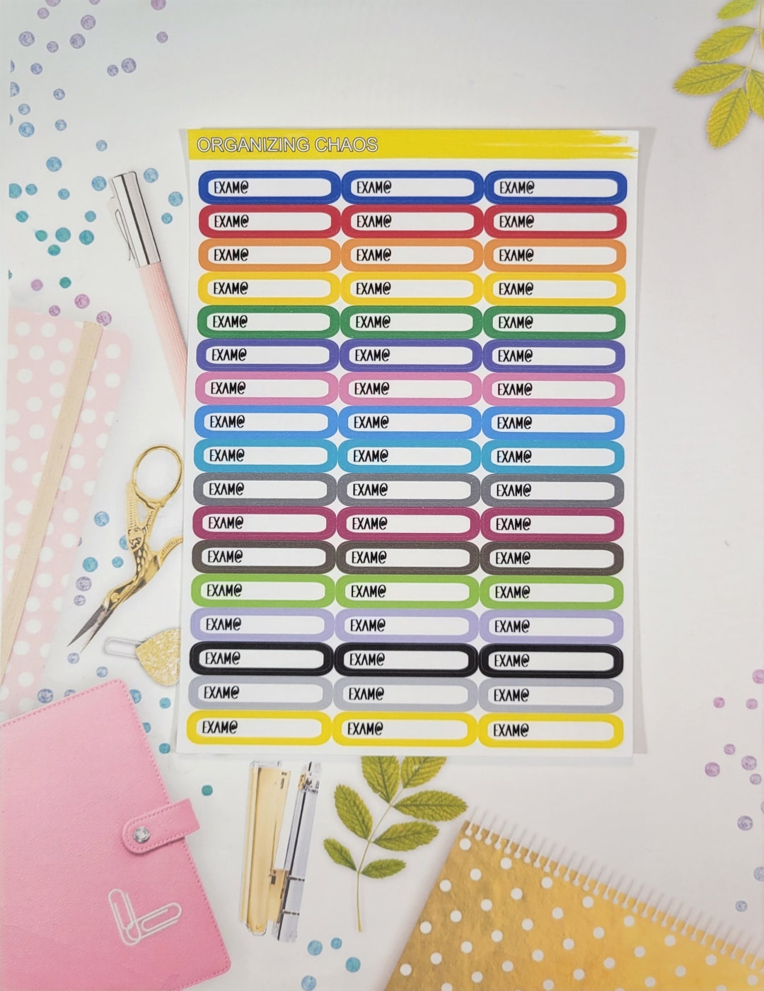 Exam Label, Exam Appointment Label, Functional Planner Stickers - Etsy