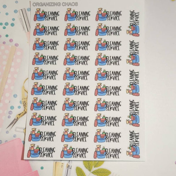 Cleaning Planner Stickers - Etsy