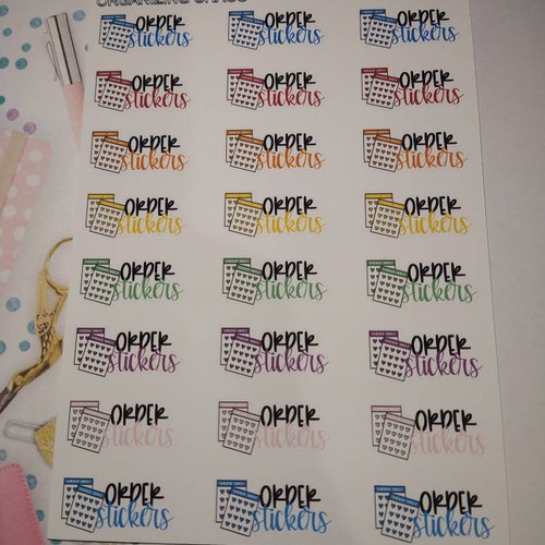 Online Order Planner Stickers Packages - Etsy