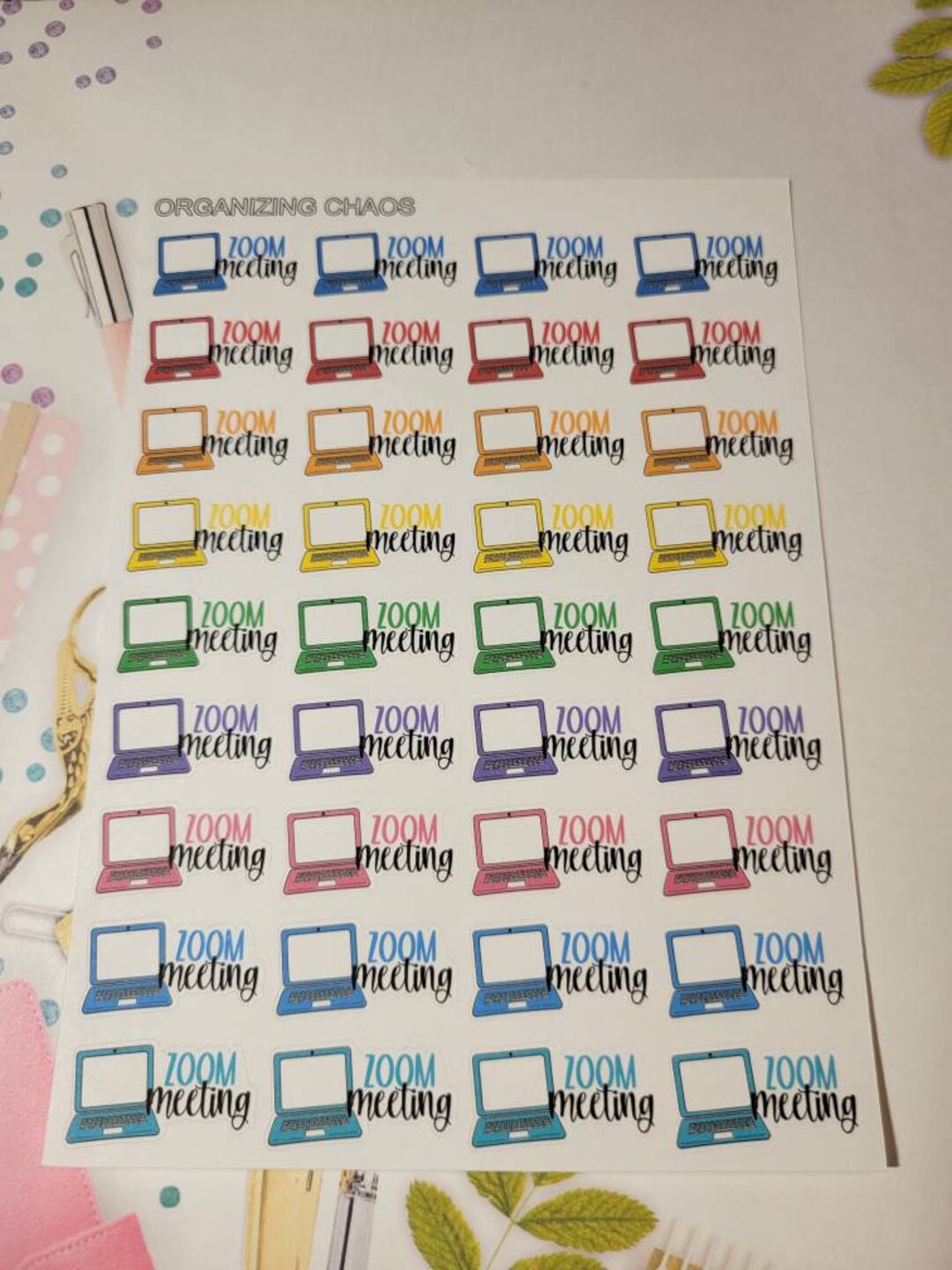 Zoom Meeting Planner Stickers - Etsy