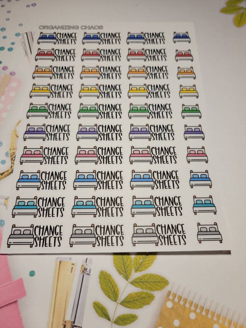 Change Sheets Planner Stickers - Etsy