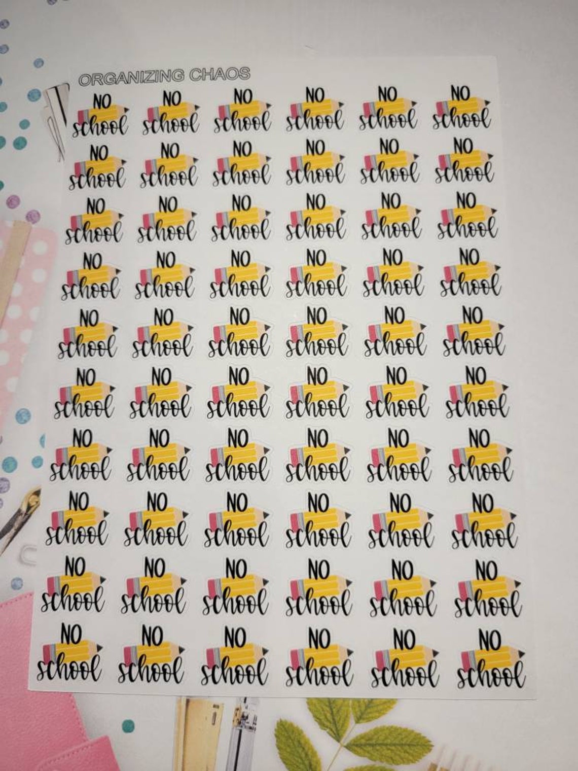 No School Planner Stickers Functional Planner Stickers Icon | Etsy