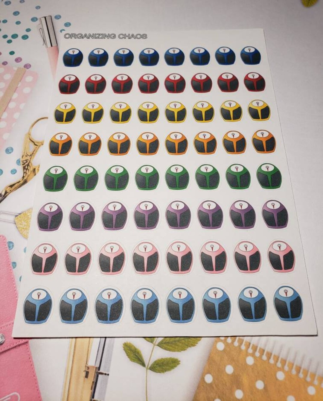 Scale Planner Stickers, Weigh-in Planner Stickers, Functional Planner ...