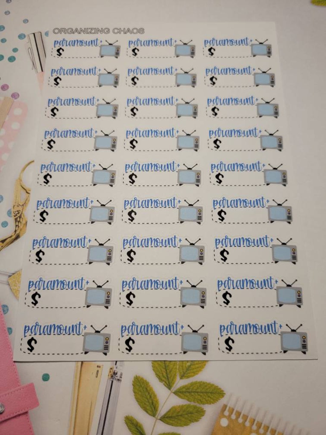 Paramount Plus Bill Due Plannerstickers, Bill Due Planner Stickers - Etsy