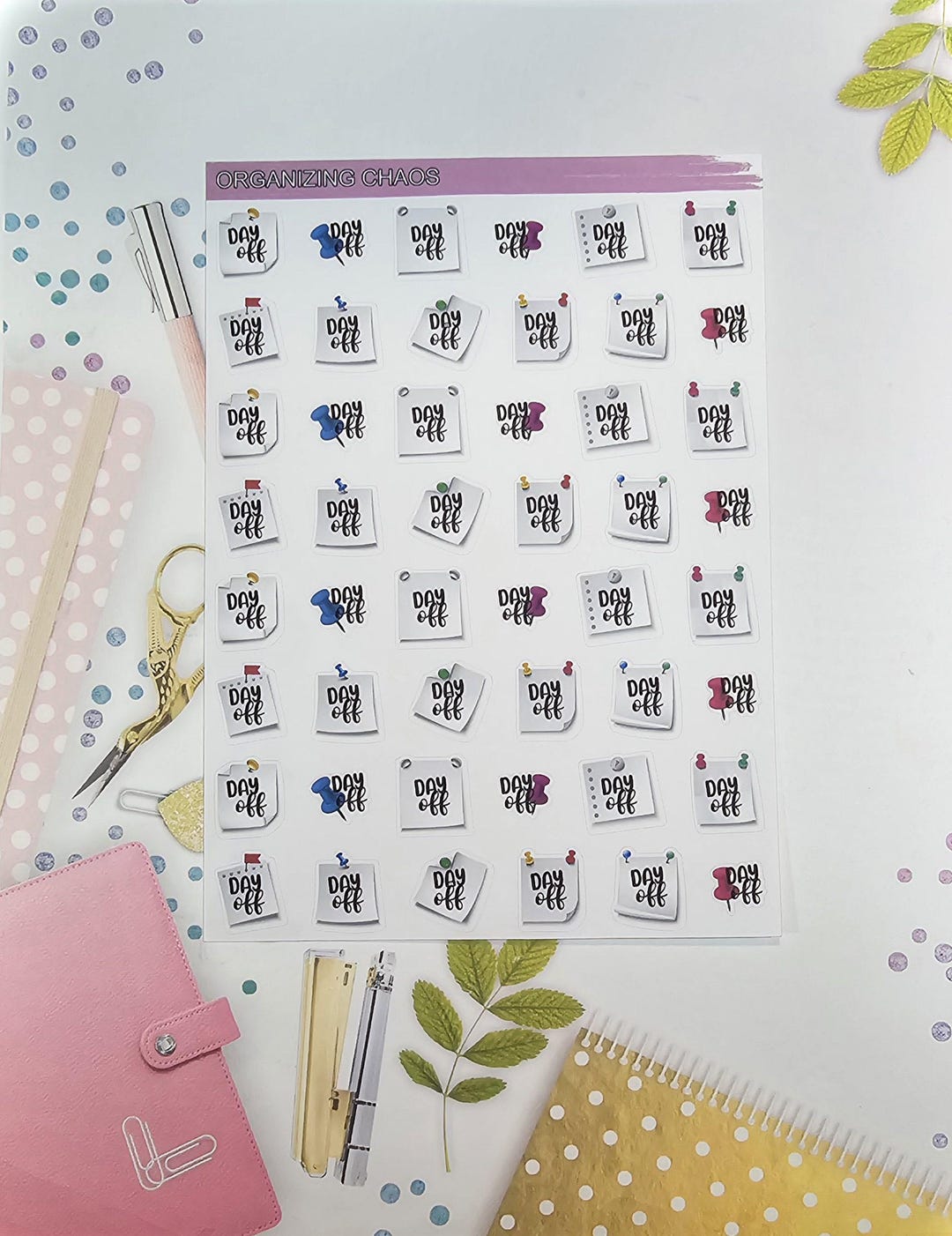 Day off Planner Stickers, PTO Day Planner Stickers - Etsy