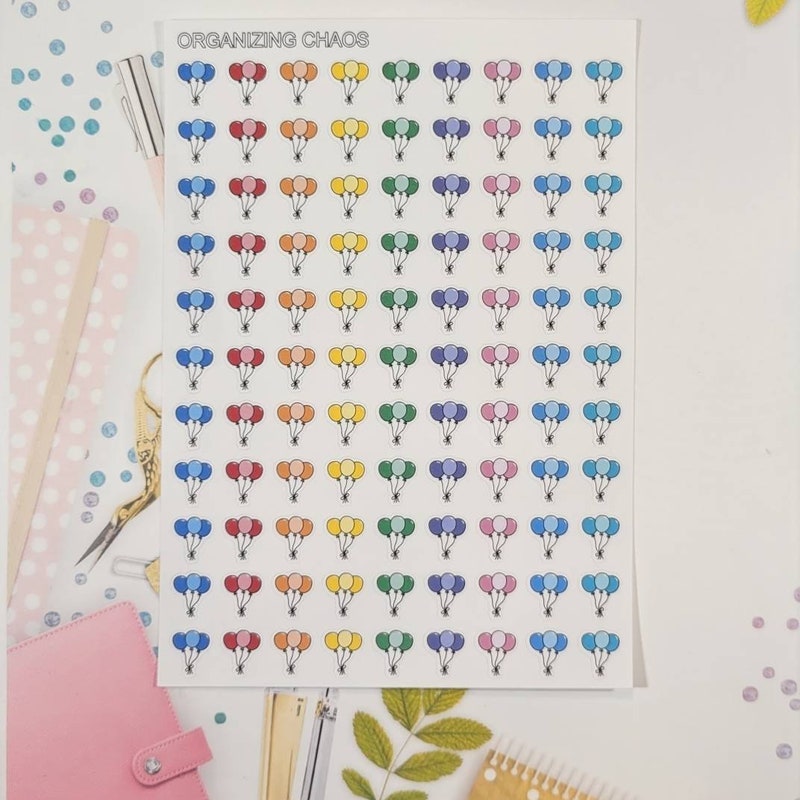 Balloon Stickers - Etsy