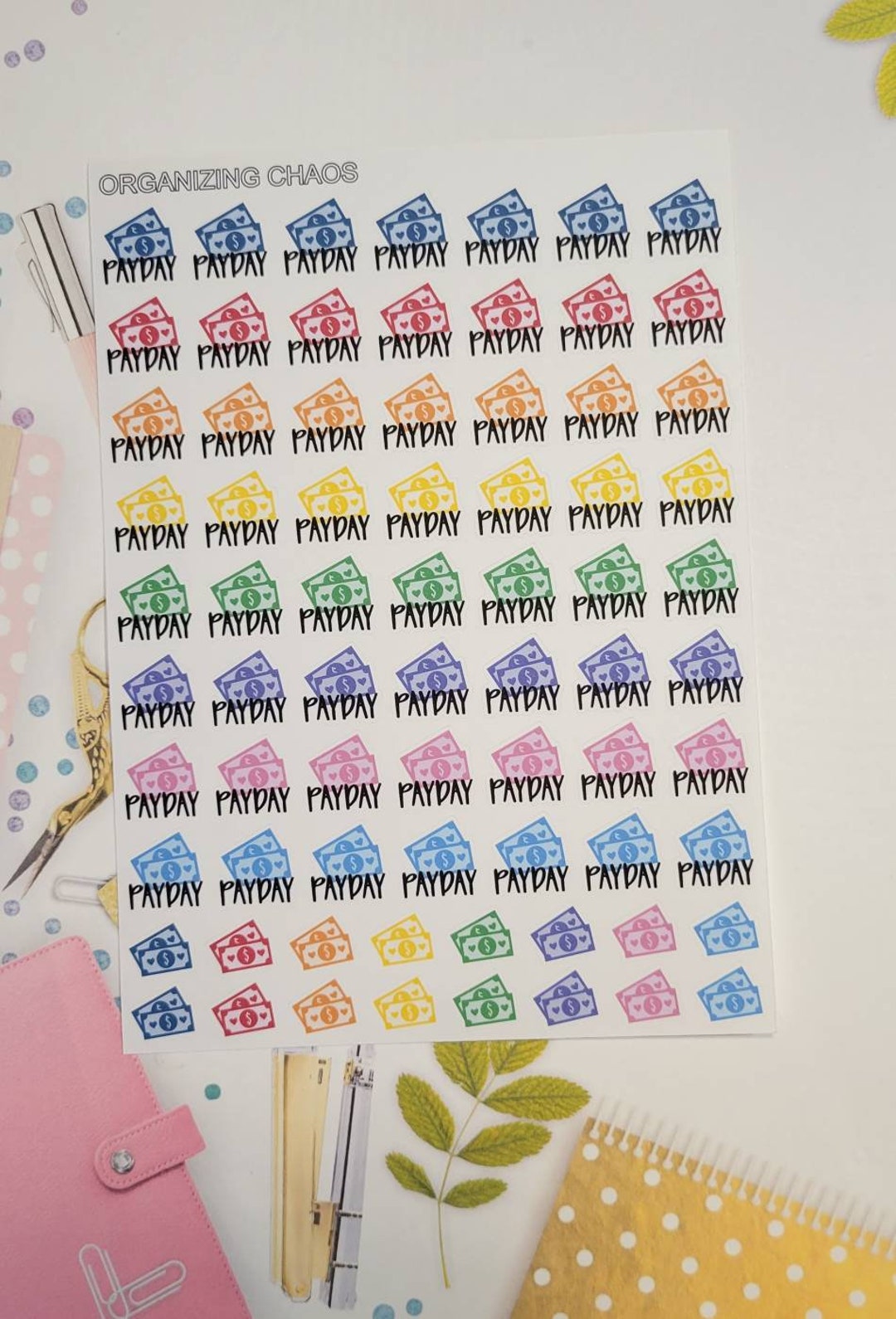 Payday Planner Stickers, Multi-colored - Etsy