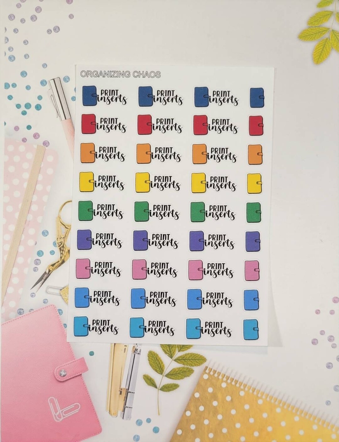 Print Inserts Planner Stickers, Functional Planner Stickers - Etsy