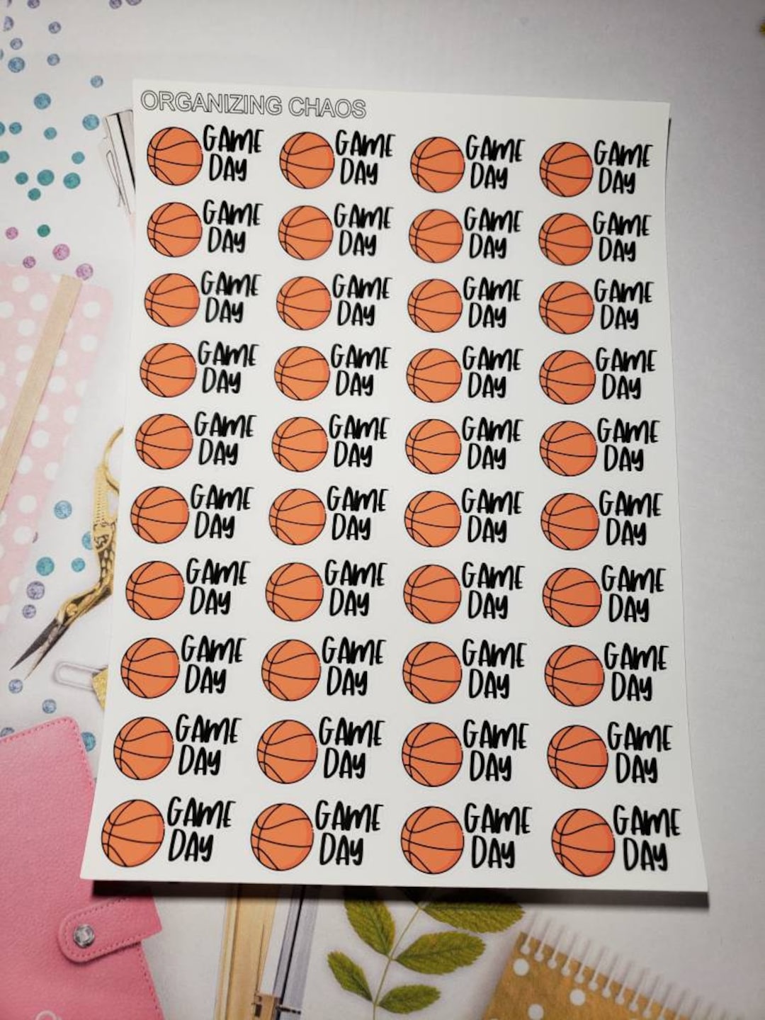 Basketball Planner Stickers, Game Day Planner Stickers - Etsy