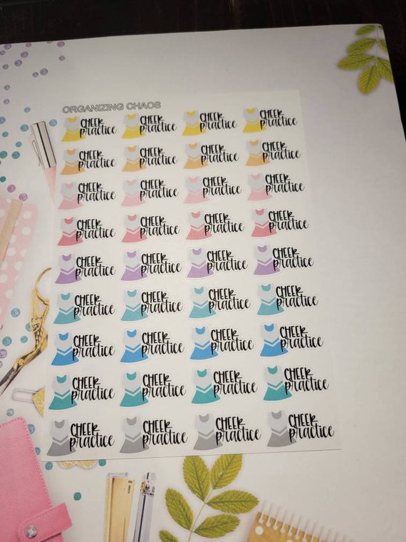 Cheer Practice Planner Stickers - Etsy