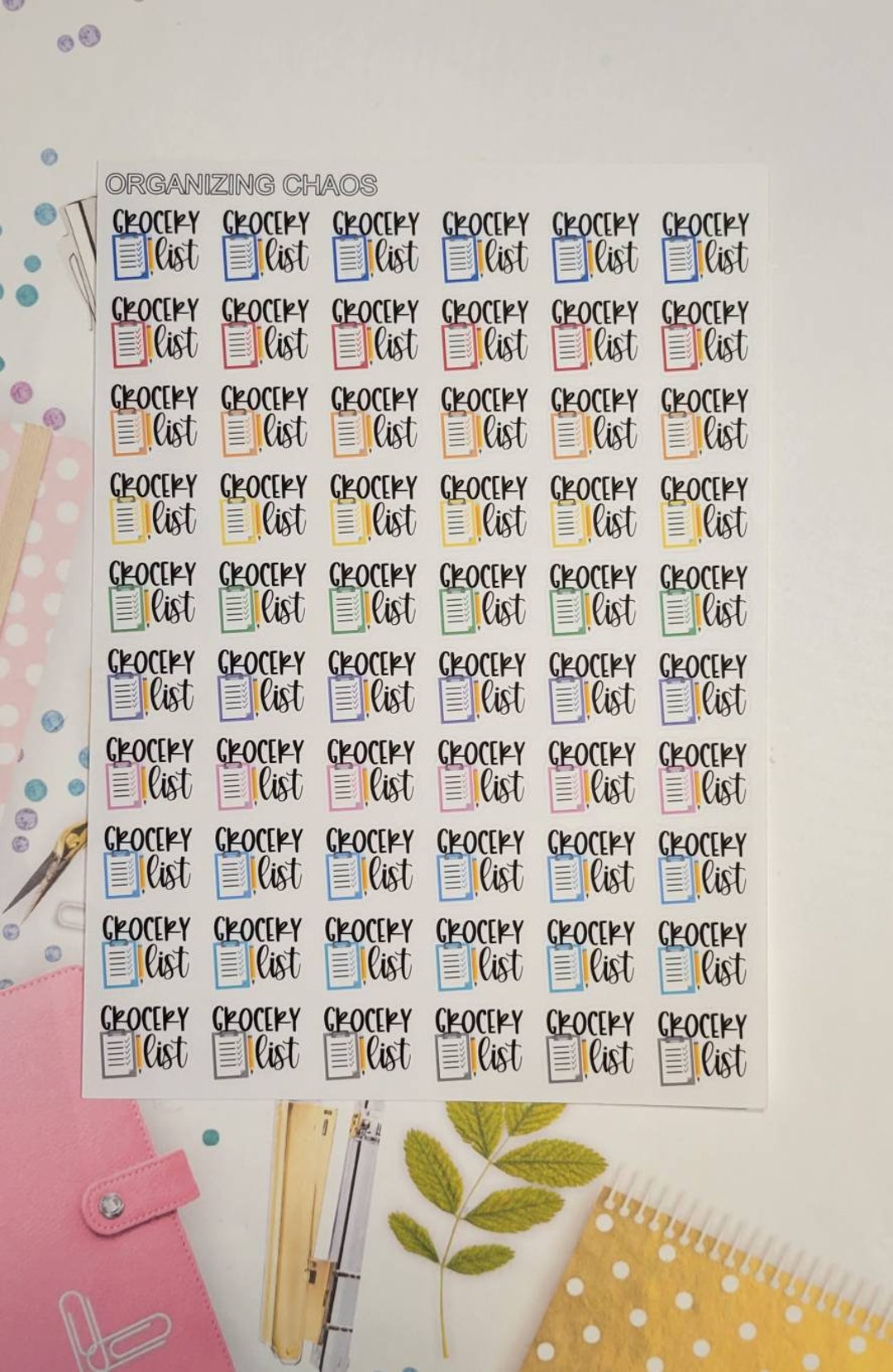 Grocery List Planner Stickers, Functional Planner Stickers - Etsy