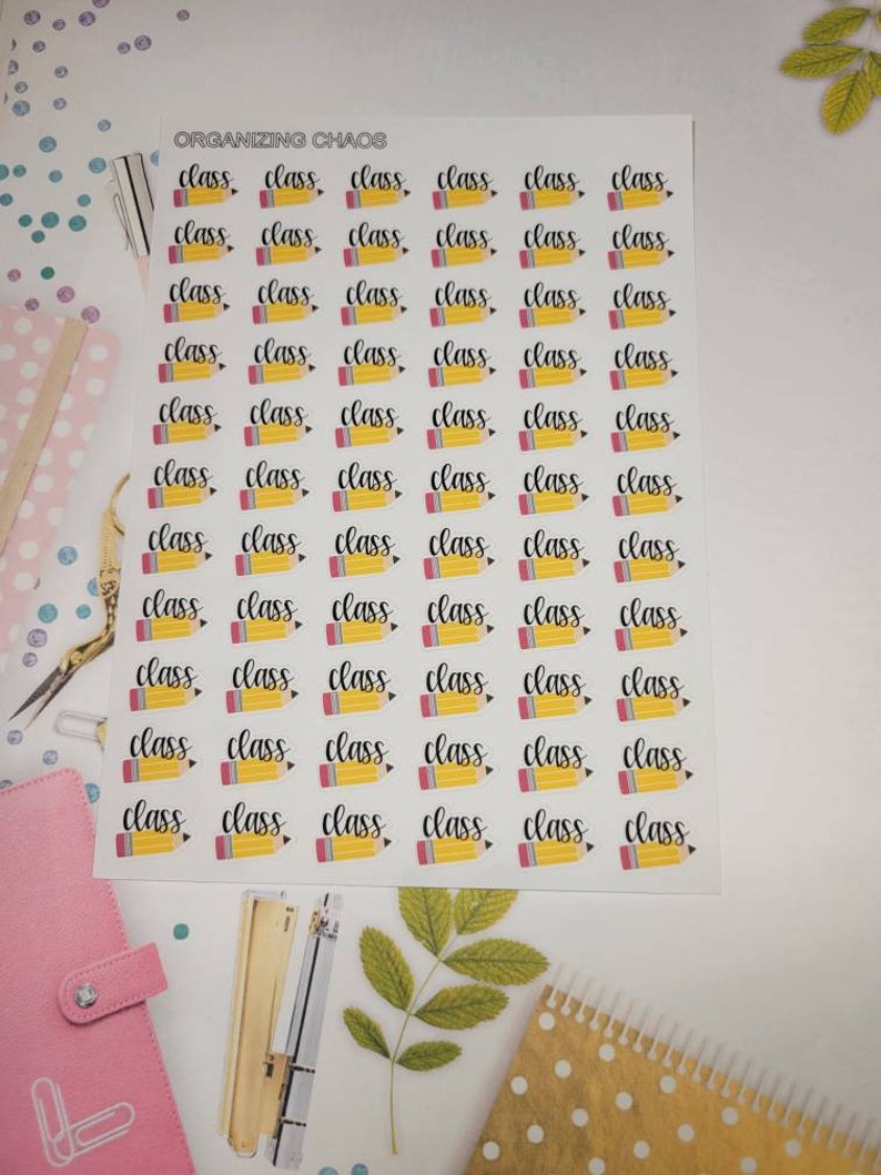 Class Planner Stickers School Planner Stickers College - Etsy