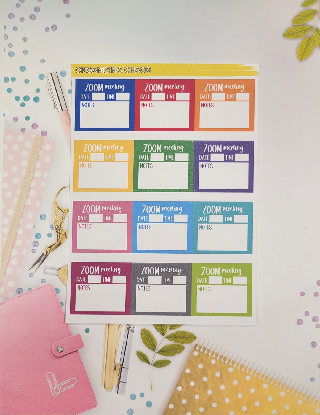 Zoom Meeting Labels, Label Planner Stickers - Etsy