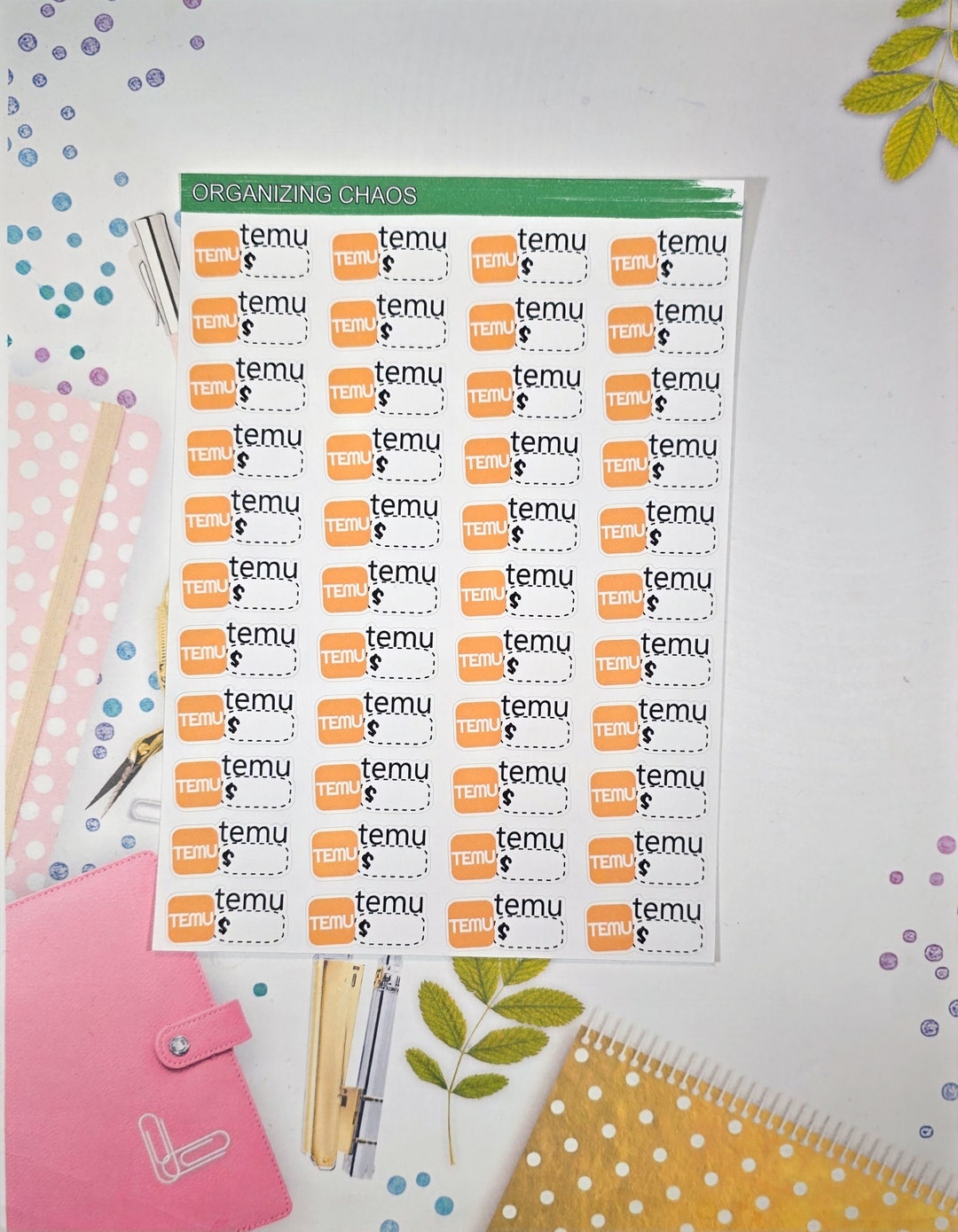 Temu Planner Stickers, Budgeting Planner Stickers, Functional Planner ...