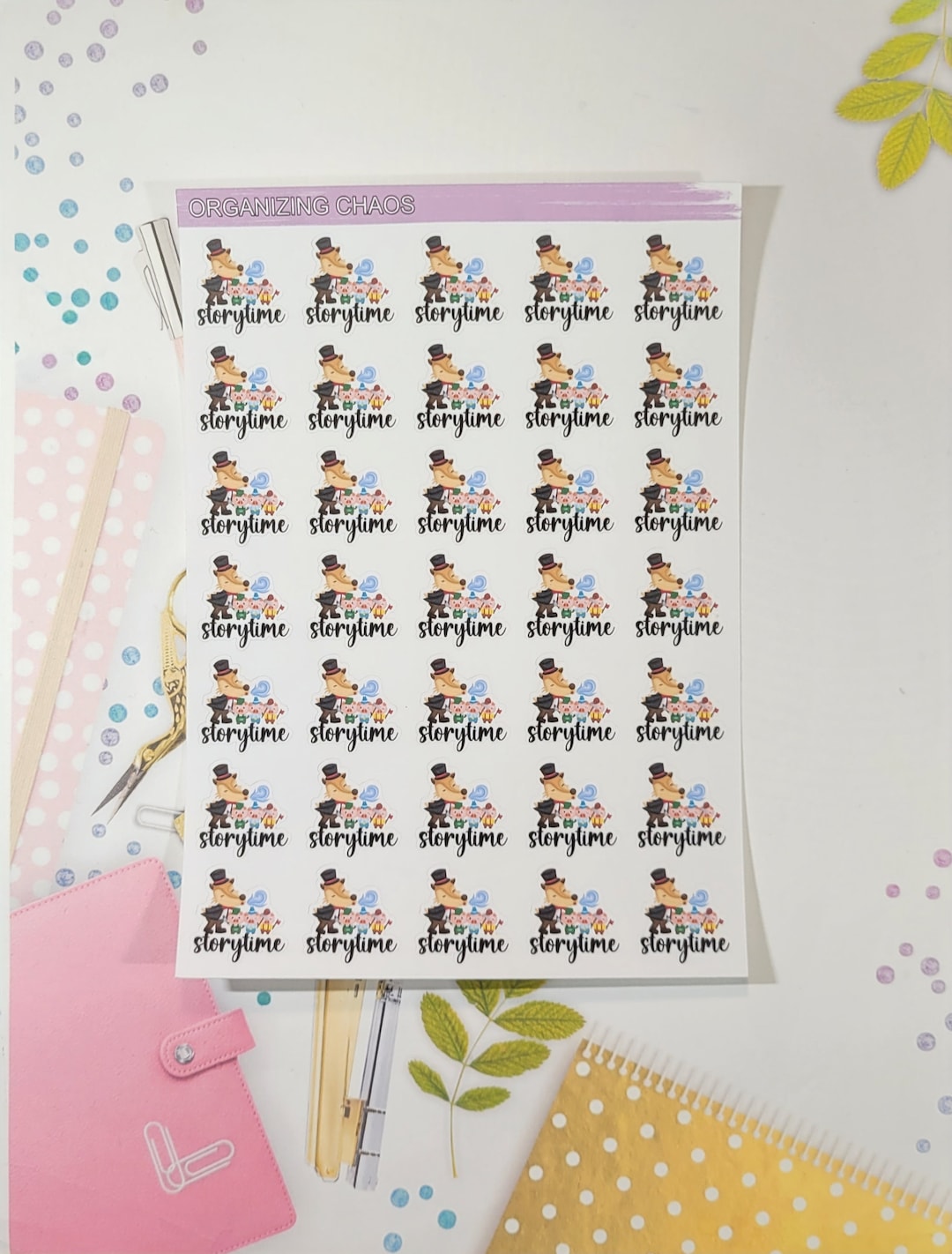 Story Time Planner Stickers, Nursery Rhymes, Bedtime Stories - Etsy