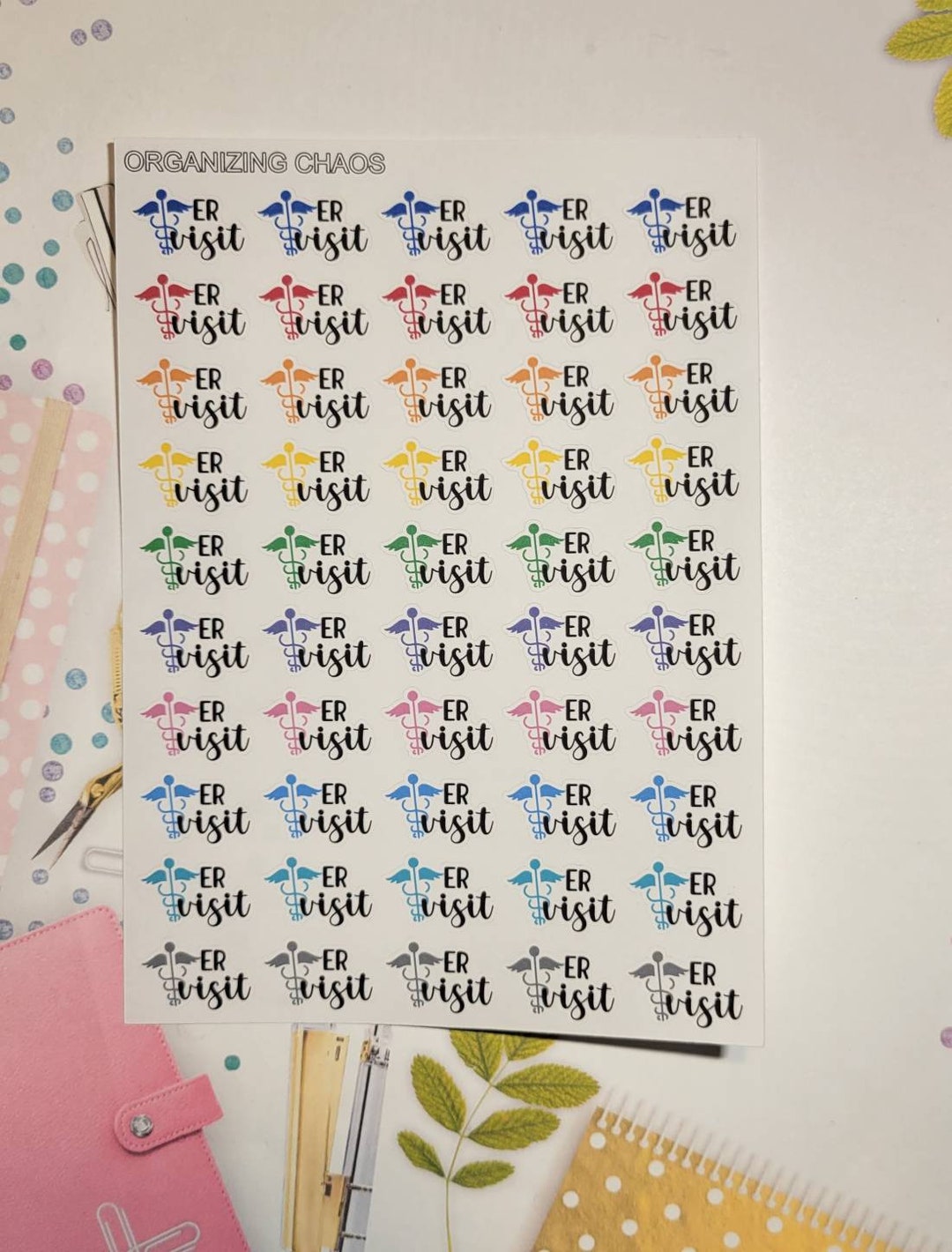 Emergency Room Planner Stickers, ER Visit Planner Stickers - Etsy
