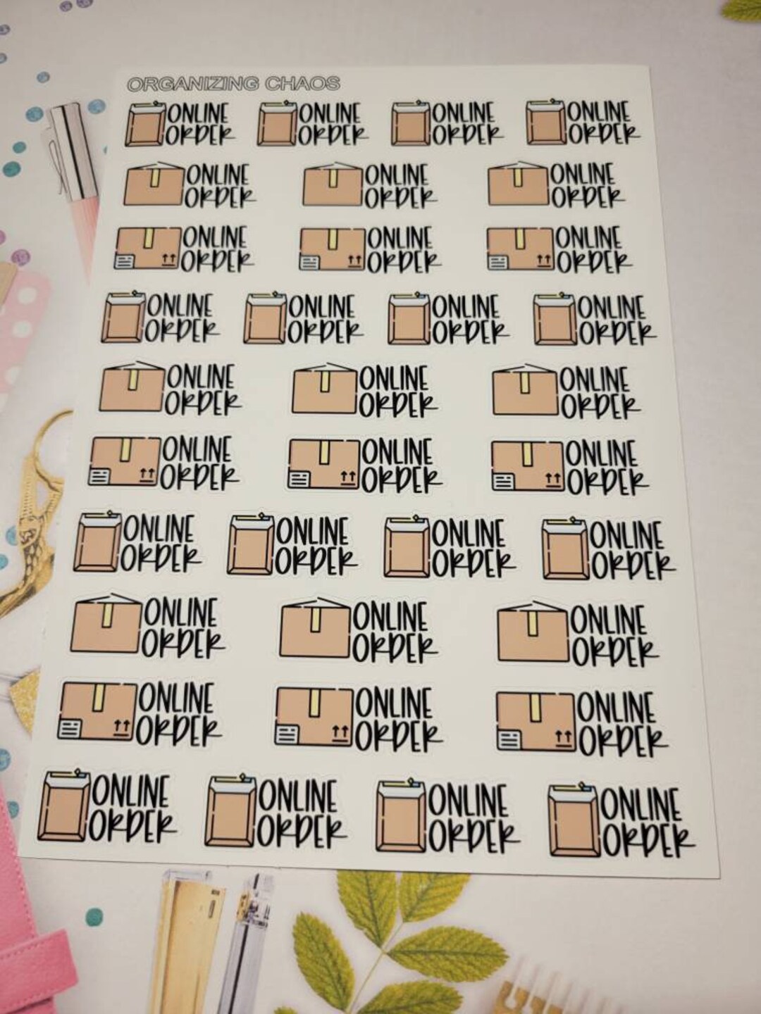 Online Order Planner Stickers, Packages - Etsy