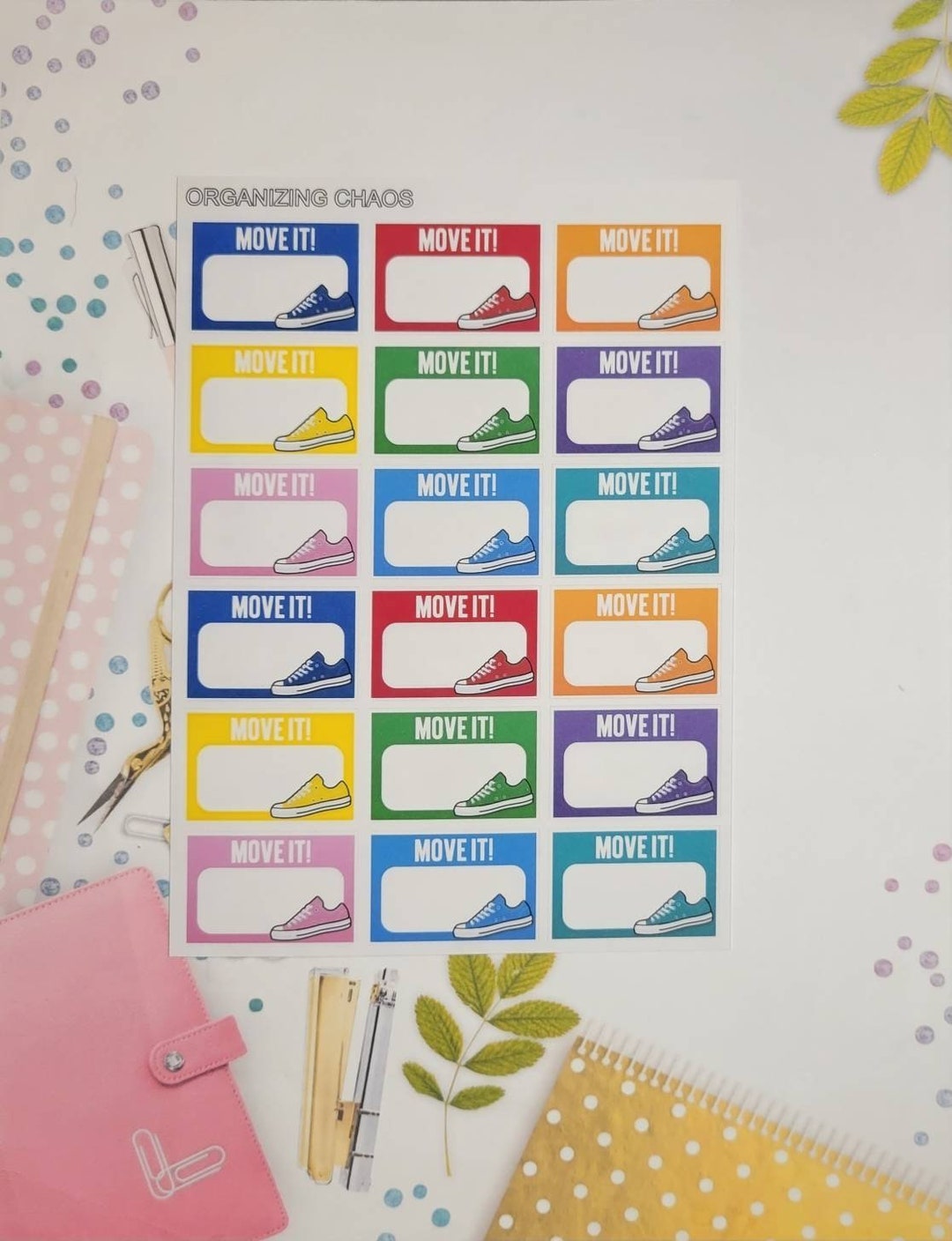 Steps Tracker Planner Stickers - Etsy
