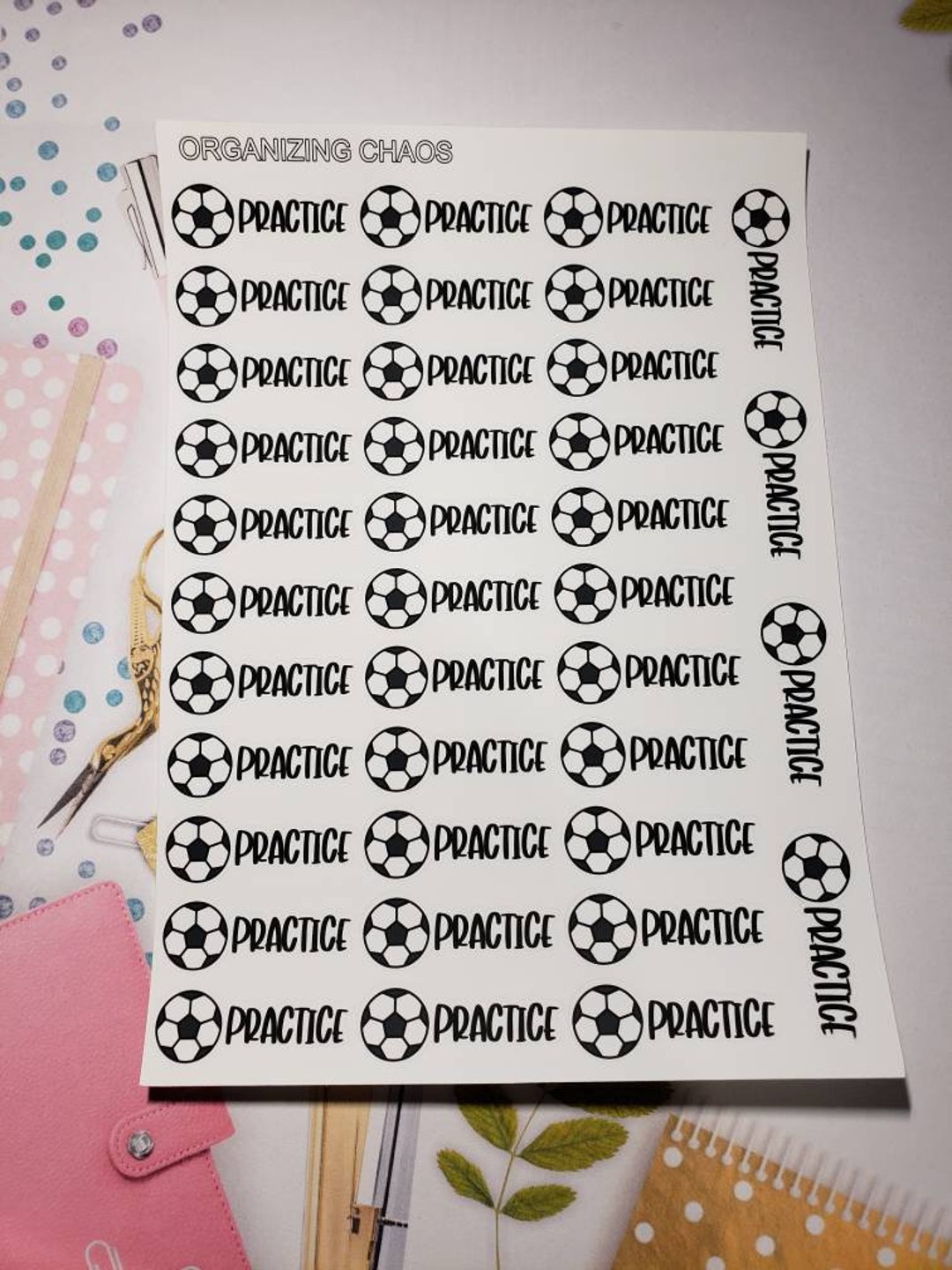 Soccer Practice Planner Stickers - Etsy