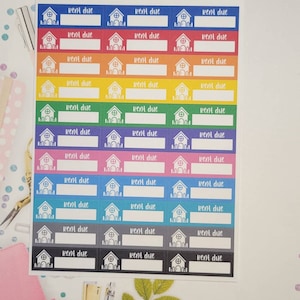 Rent Due, Mortgage Due, Bill Due Planner Stickers, Bill Due Labels - Etsy