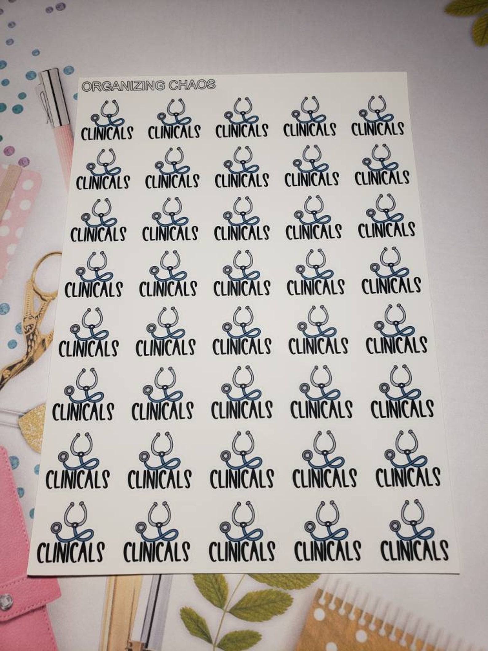 Clinicals Planner Stickers - Etsy