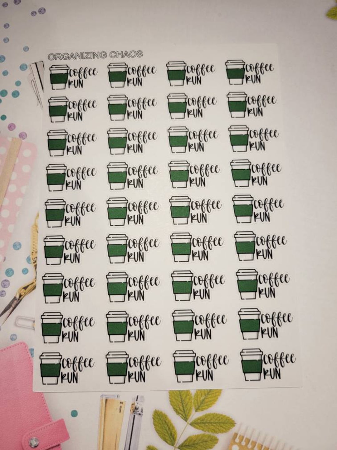 Coffee Run Planner Stickers - Etsy