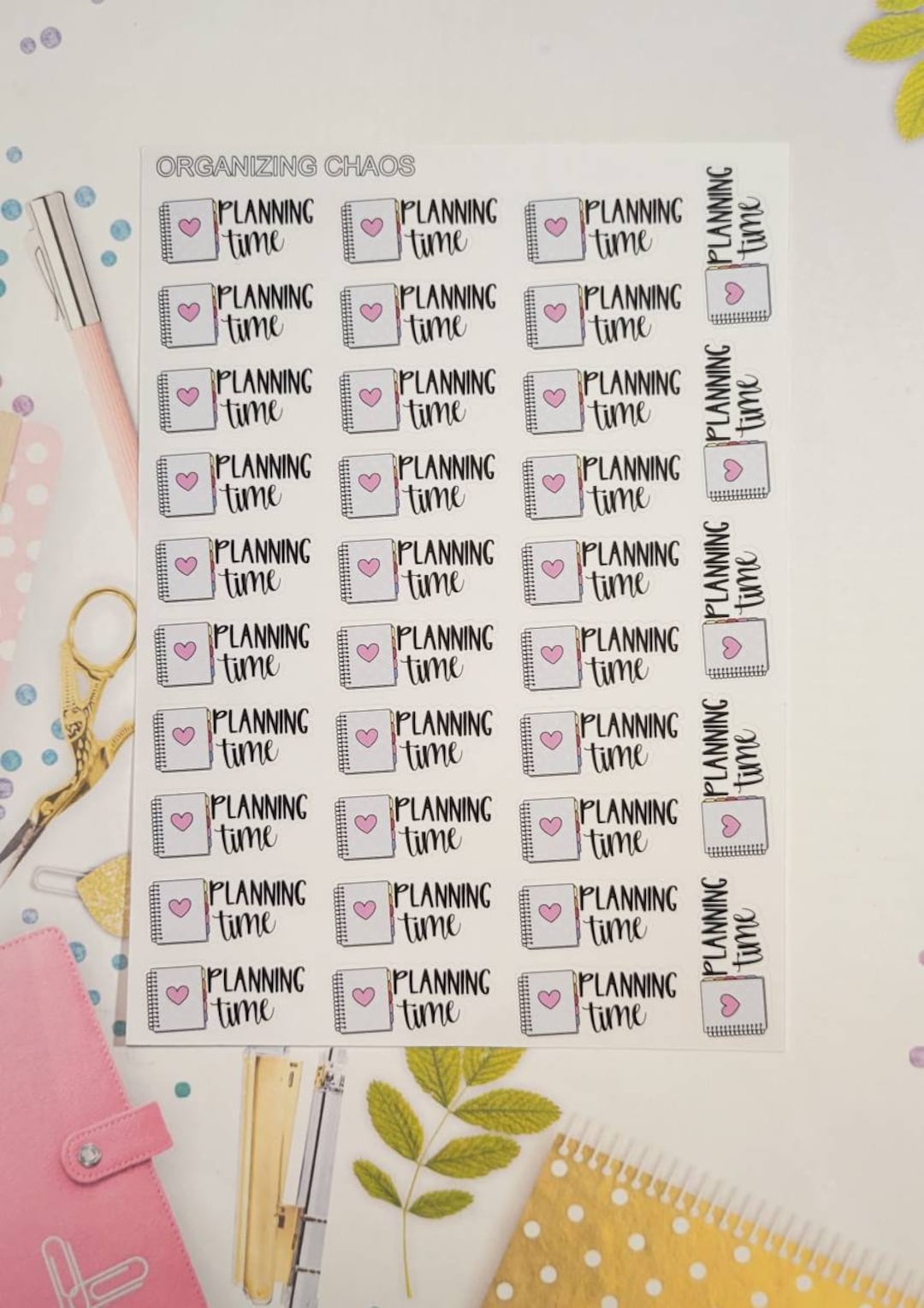 Planning Time Planner Stickers, Planner Icons - Etsy