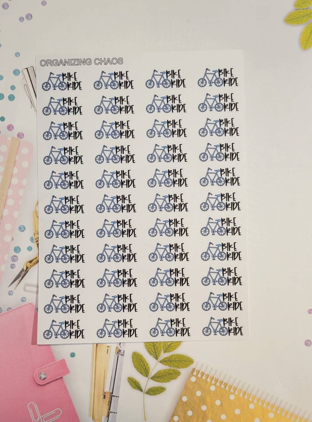 Bicycle Planner Stickers, Bike Ride Planner Stickers - Etsy