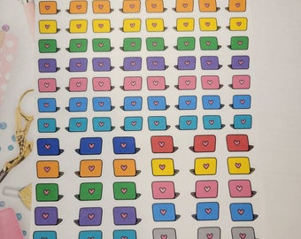 DOODLE-072 LARGE Sticky Note Doodle Planner Stickers - Etsy